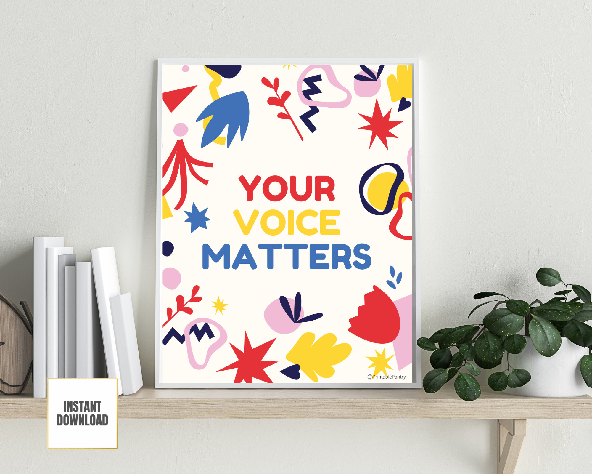 Your Voice Matters Poster-school Counselor Decor-classroom Decor ...