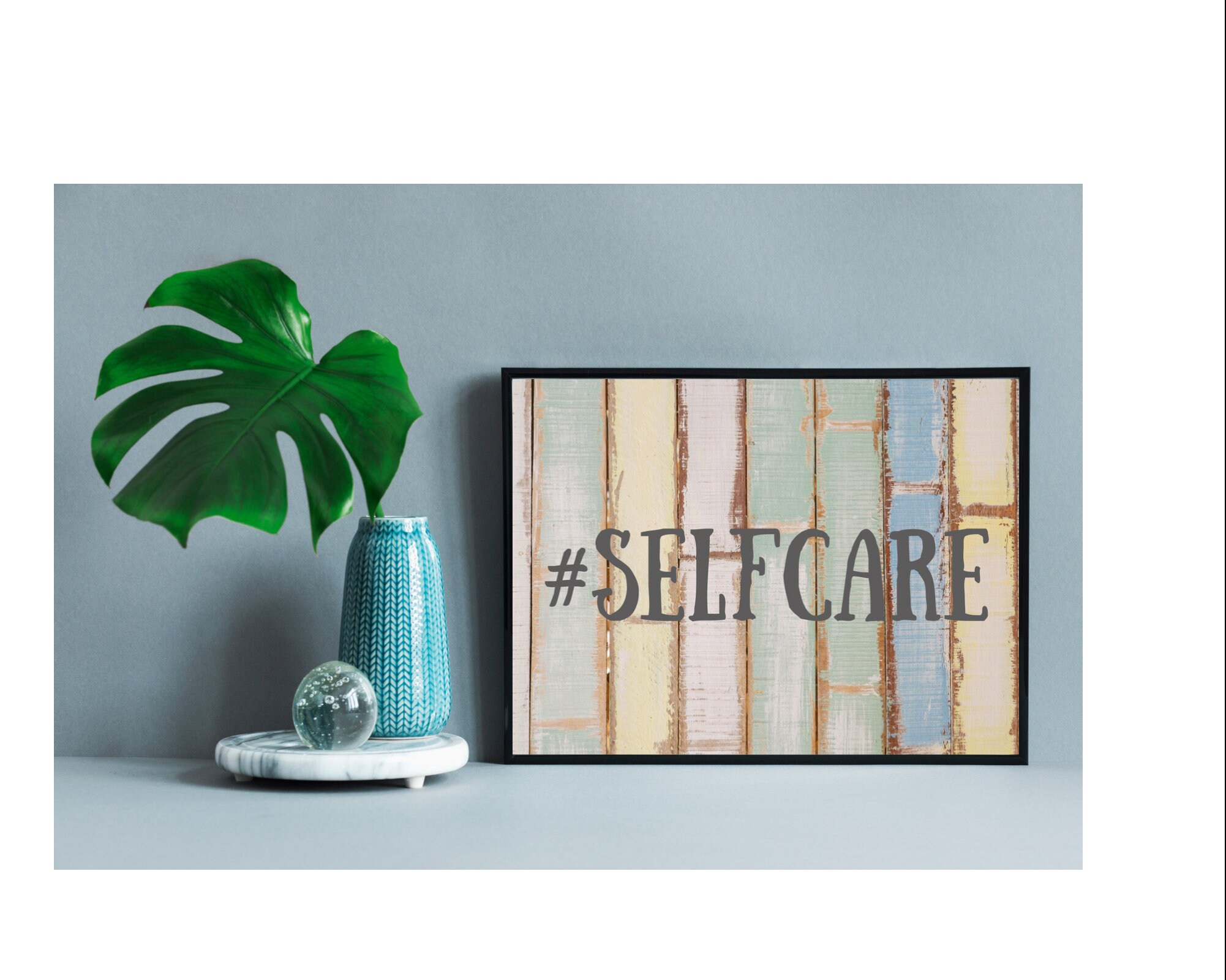 Self-Care Motivational Printable Quote for home or | Etsy