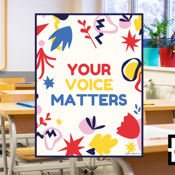 Your Voice Matters Poster - Etsy