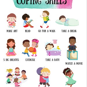 Children's Coping Skills Digital Download Anxiety - Etsy
