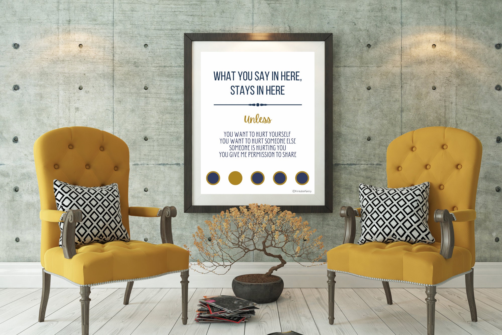 What You Say In Here Stays in Here Poster-confidentiality - Etsy