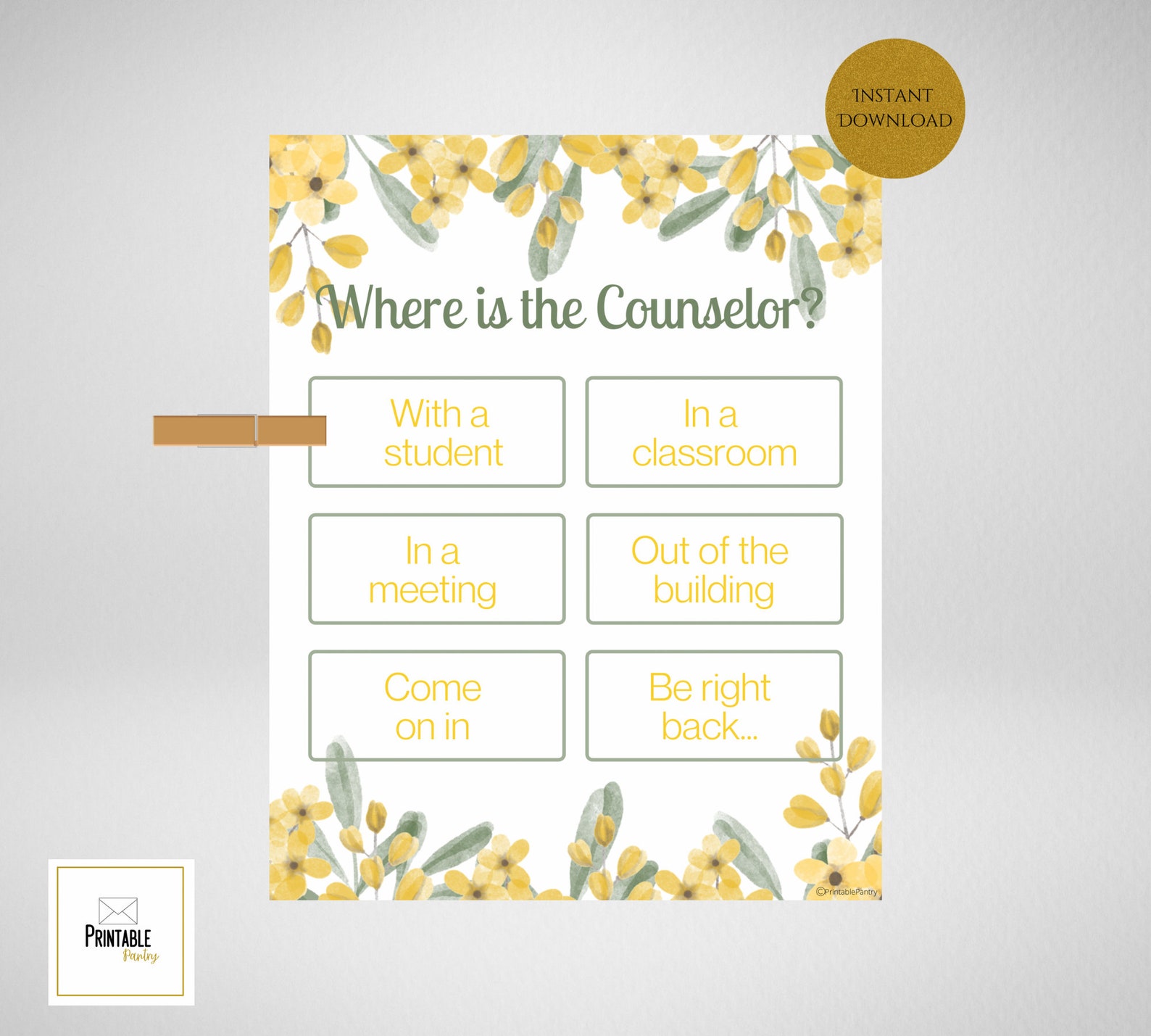 Where is the Counselor Poster-counselor Office Door Printable ...