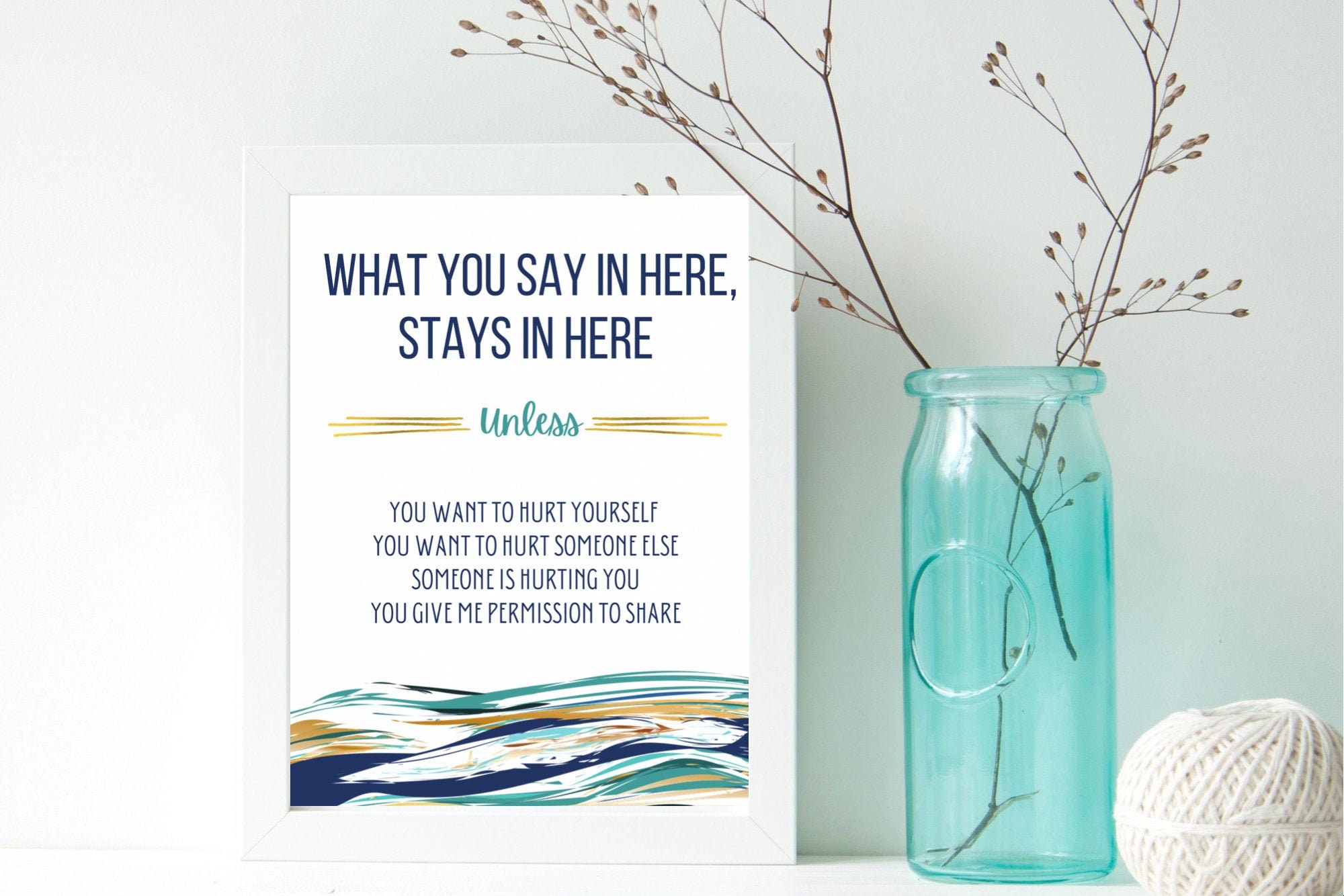 What You Say In, Here Stays in Here Poster-confidentiality Print Poster ...