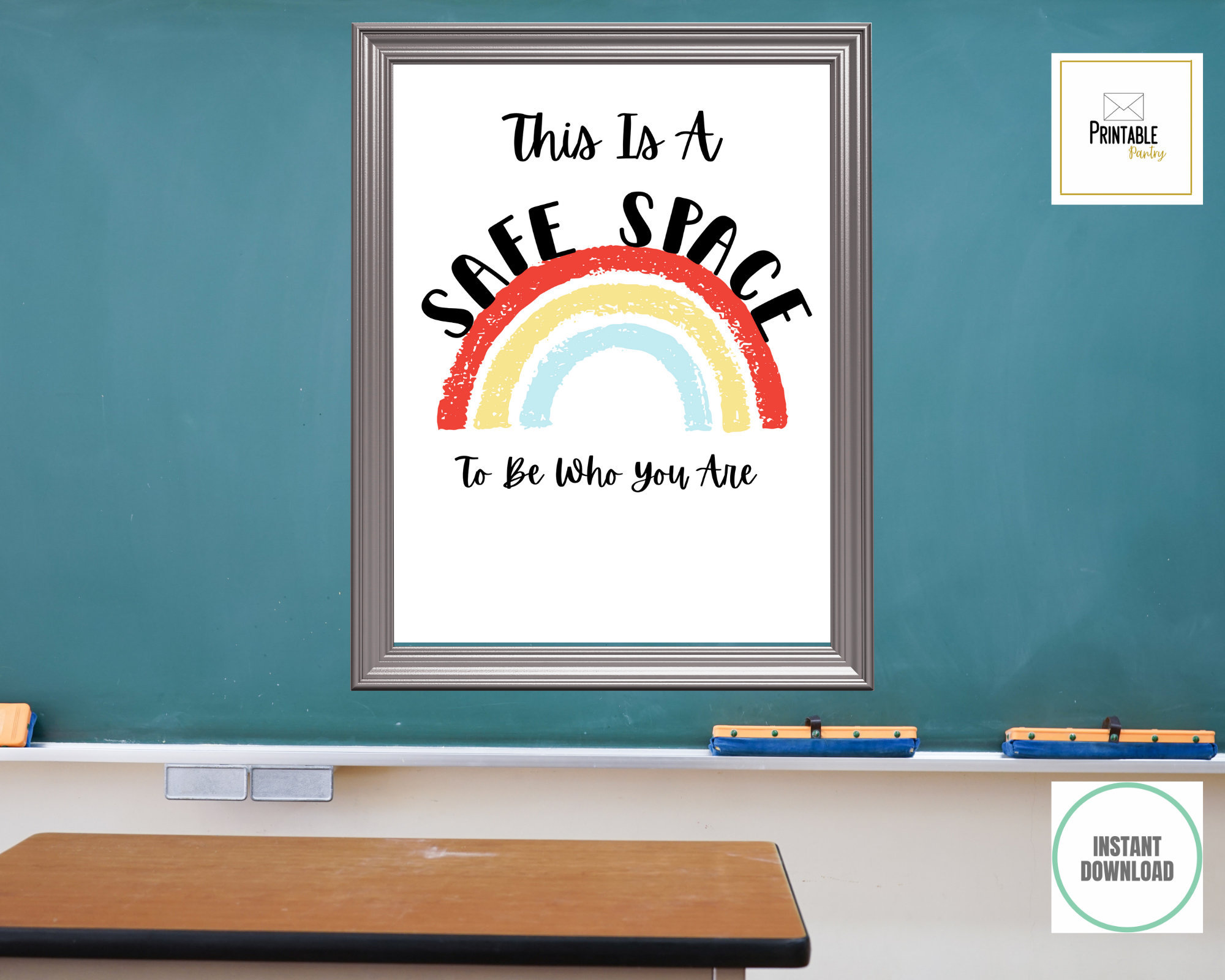 This Is A Safe Space To Be Who You Are-Poster-School Counselor | Etsy