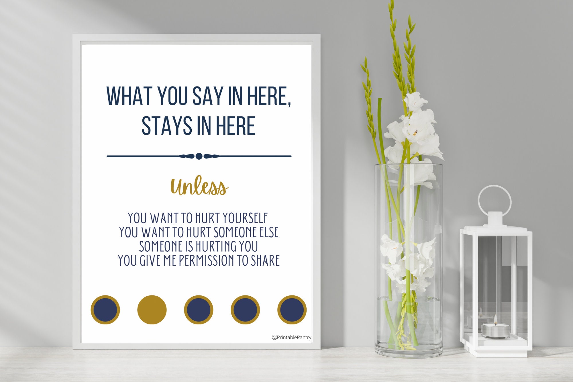 What You Say In Here Stays in Here Poster-confidentiality - Etsy