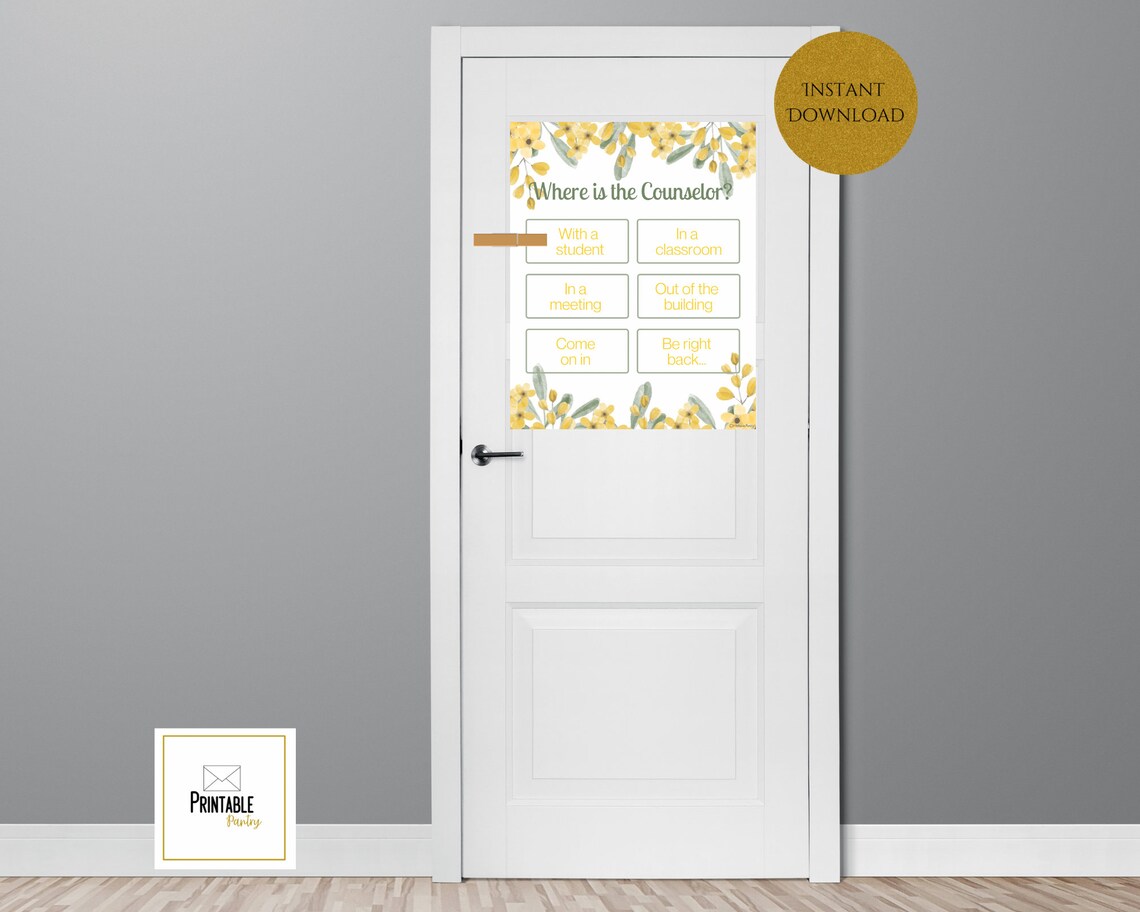 Where is the Counselor Poster-counselor Office Door Printable ...