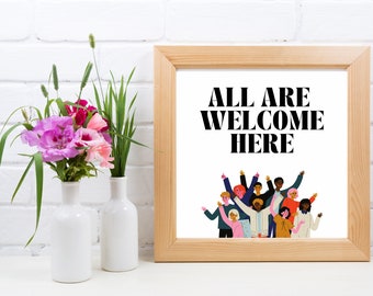 Lgbtq Welcome Poster - Etsy