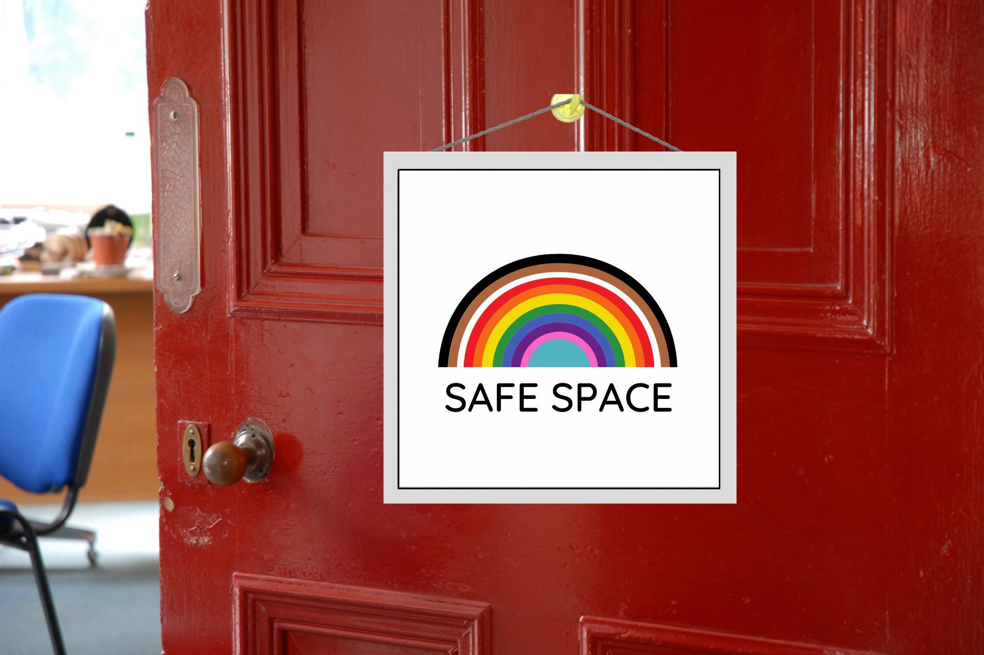 This Is A Safe Space Poster School Counselor Decor Classroom Etsy