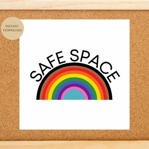 This is A Safe Space Poster-school Counselor Decor-classroom - Etsy