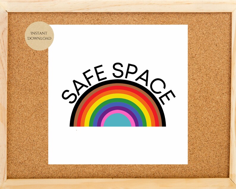 This Is A Safe Space Poster-School Counselor Decor-Classroom | Etsy