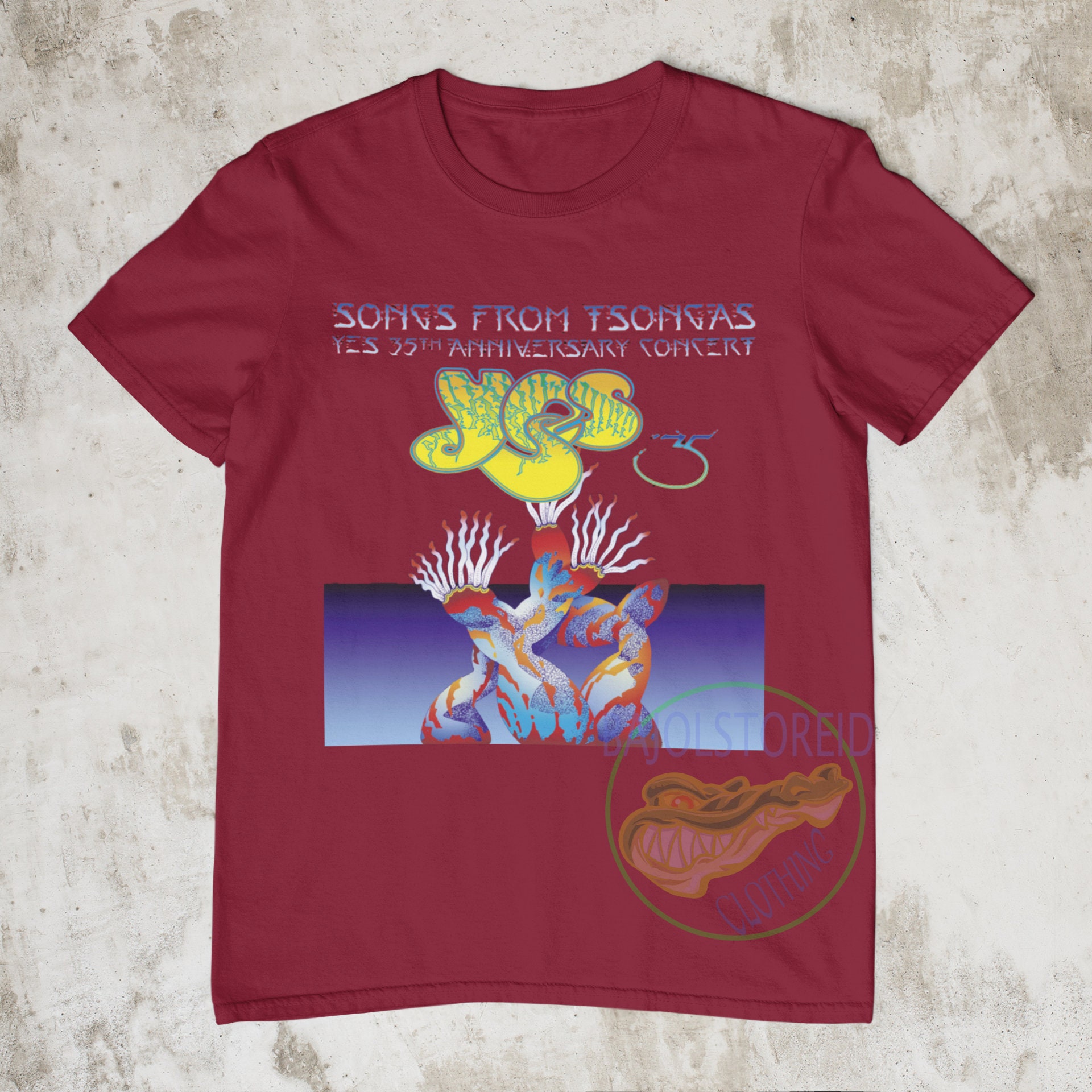 YES band shirt Yes 35th anniversary concert band tshirt Yes | Etsy