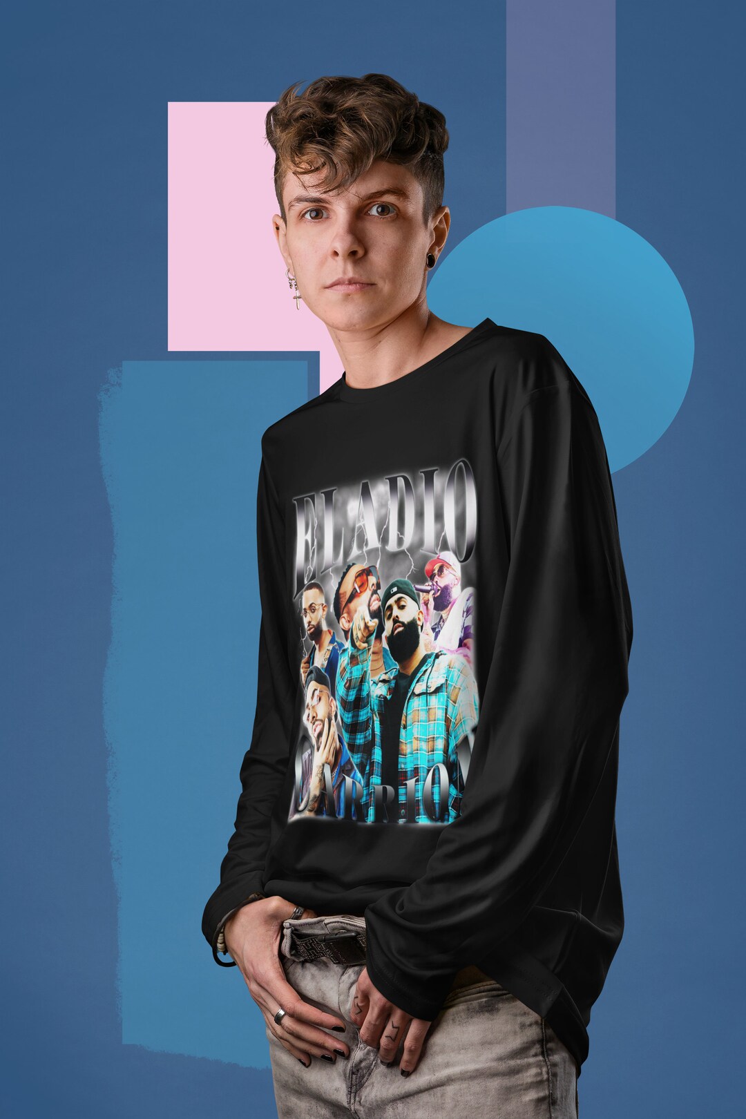 Vintage Eladio Carrion Limited Washed Classic Rare Shirt-hip Hop Rap ...