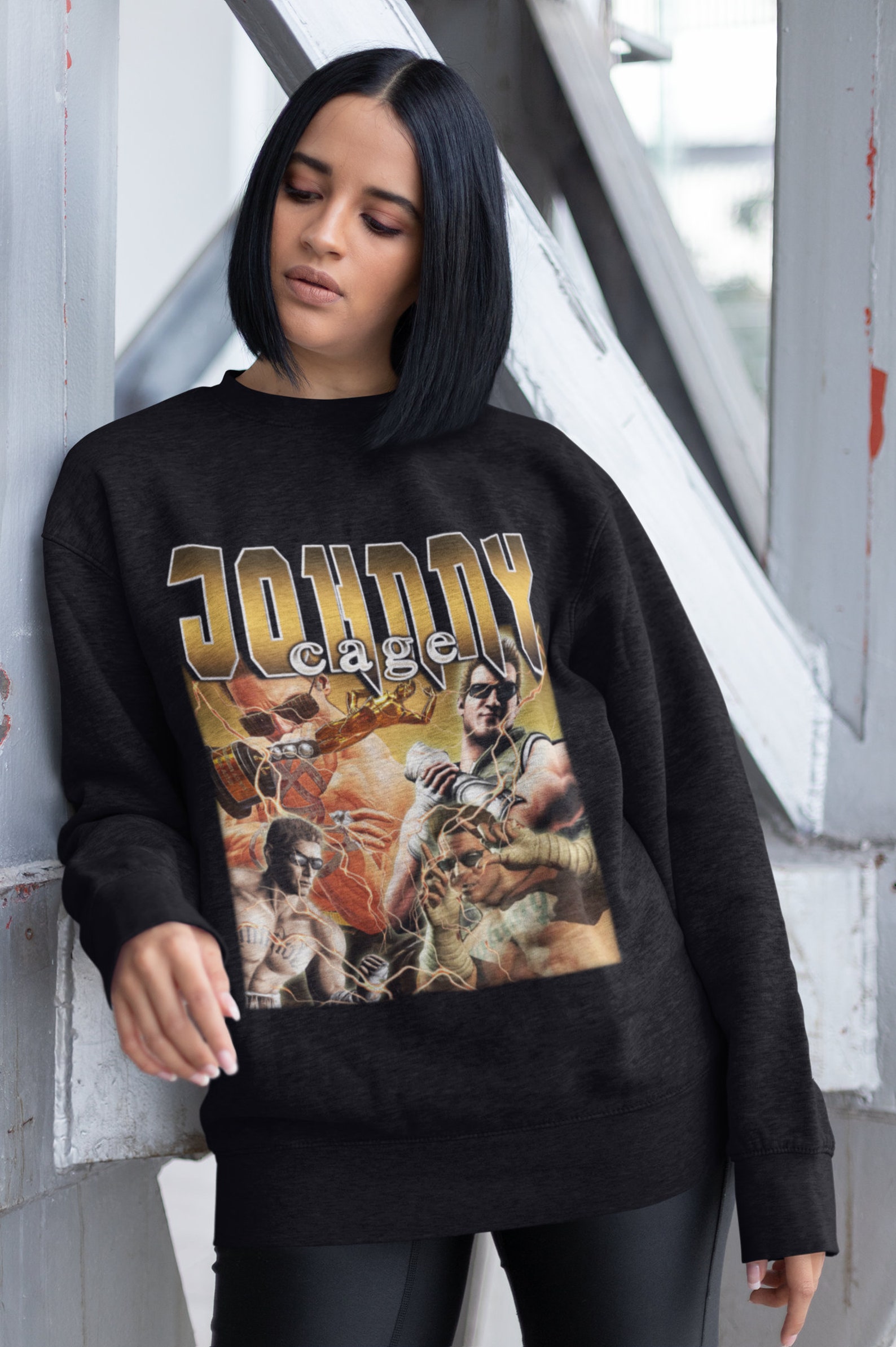 Vintage MK Johnny Cage Classic Rare Best Design Shirt, Johnny Cage ...