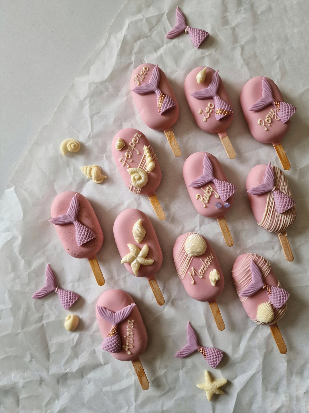 Mermaid Cakesicles - Personalised / Themed Party - Etsy