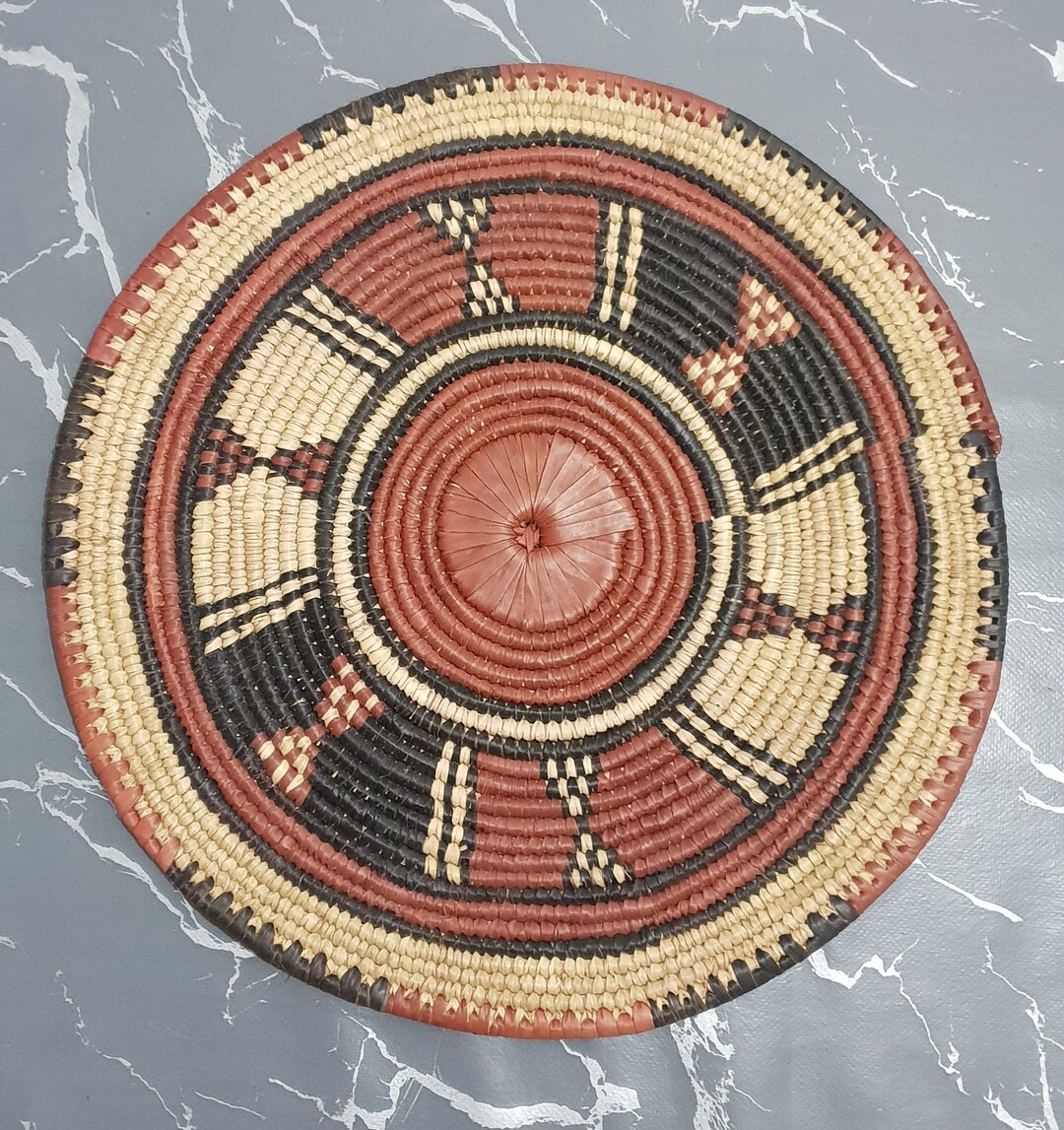 Hand Woven Africa Table Mat/wall Decor Mat/centrepiece for - Etsy UK