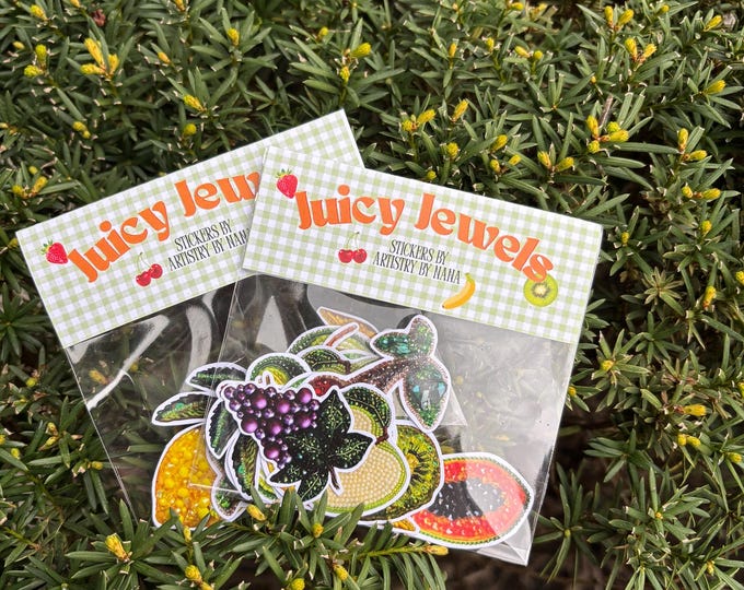 Juicy Jewels- Fruit Die Cut Stickers - Etsy