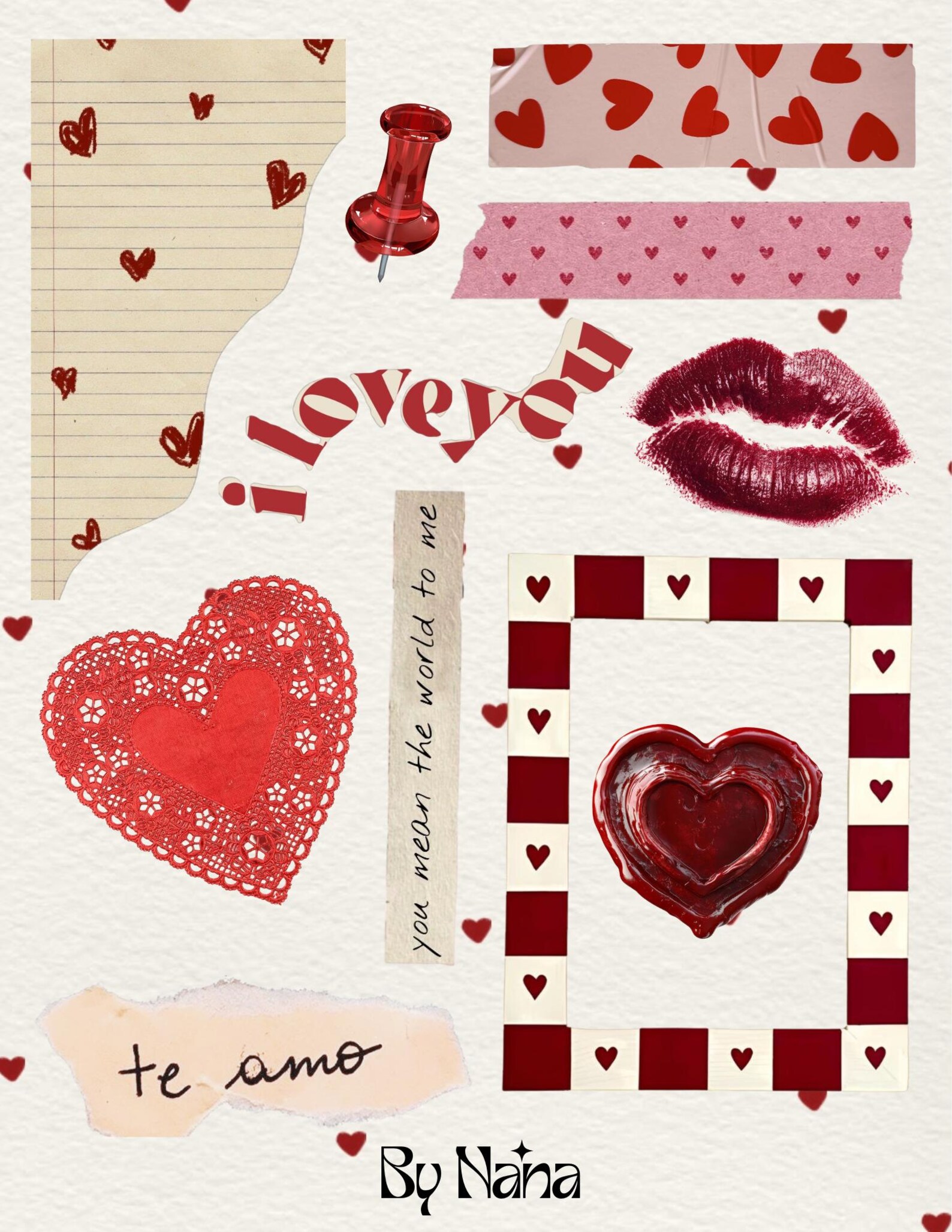 Write Me Love Letters Sticker Sheet | Vintage Love Notes| Hearts and ...