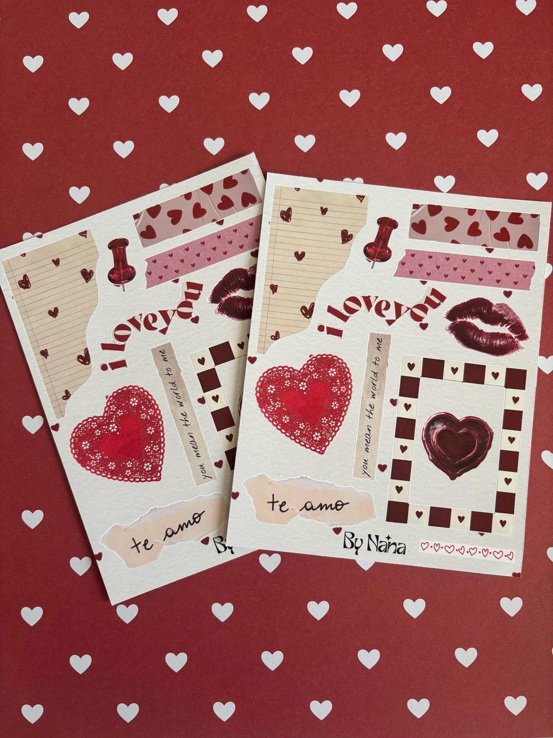 Write Me Love Letters Sticker Sheet | Vintage Love Notes| Hearts and ...