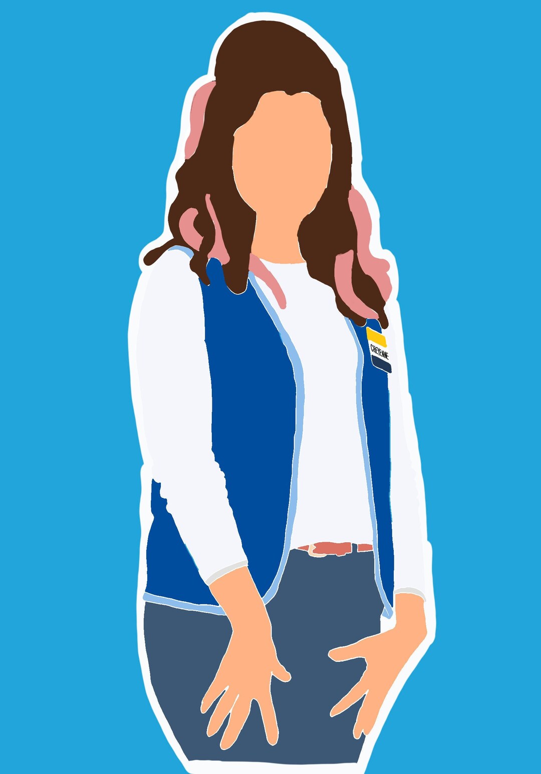 Cloud 9 Employee Sticker Cheyanne / Superstore Sticker / Cheyanne ...