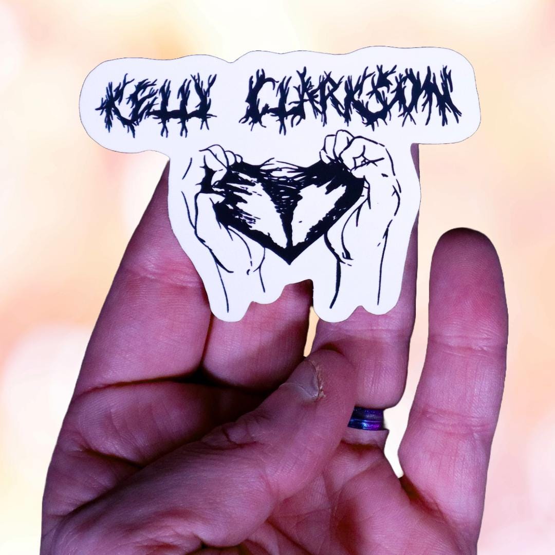 Kelly Clarkson Hardcore Pop Sticker - Etsy