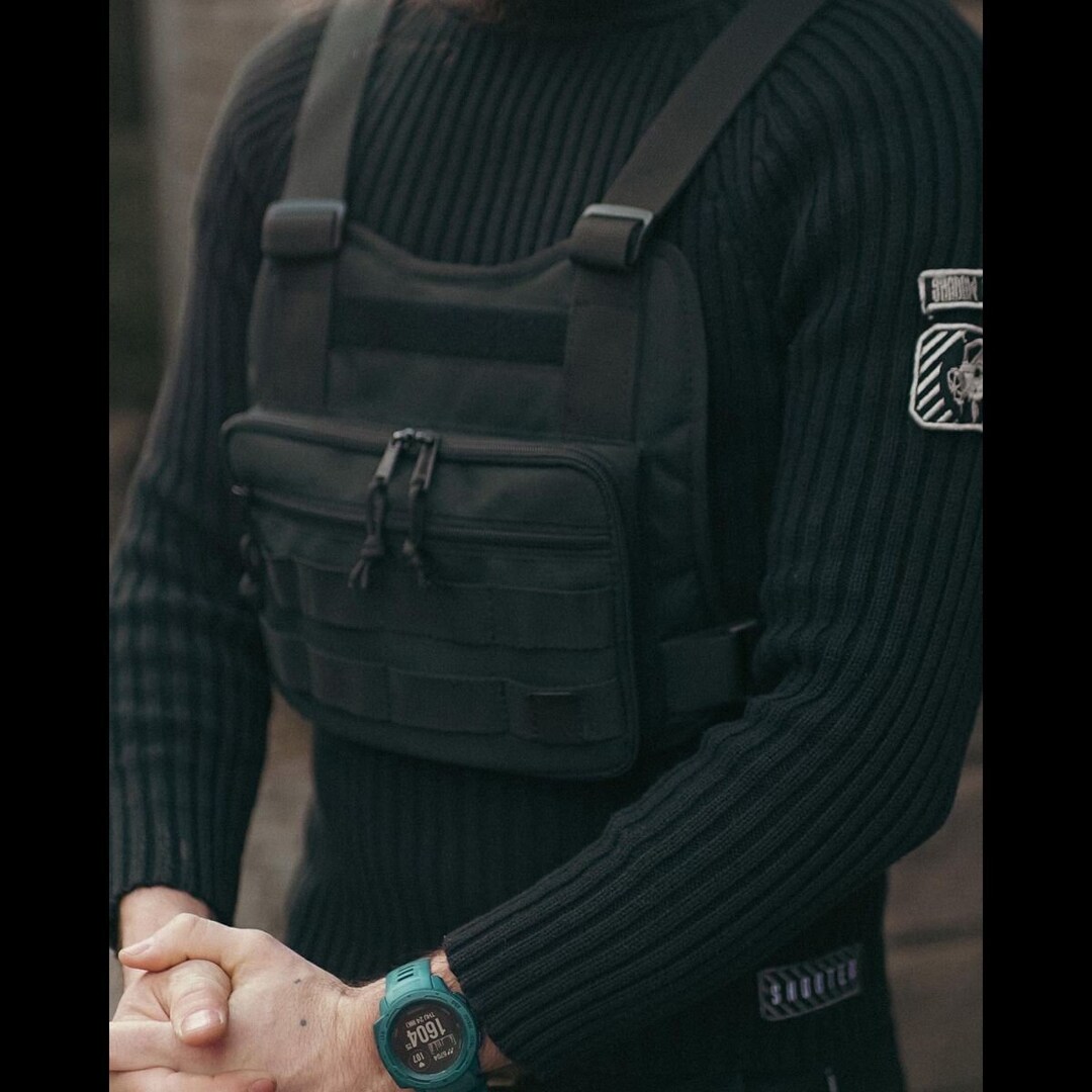 Black Chest Rig, Tactical Gear, Chest Pack, Tactical Bag, Chest Rig Bag ...