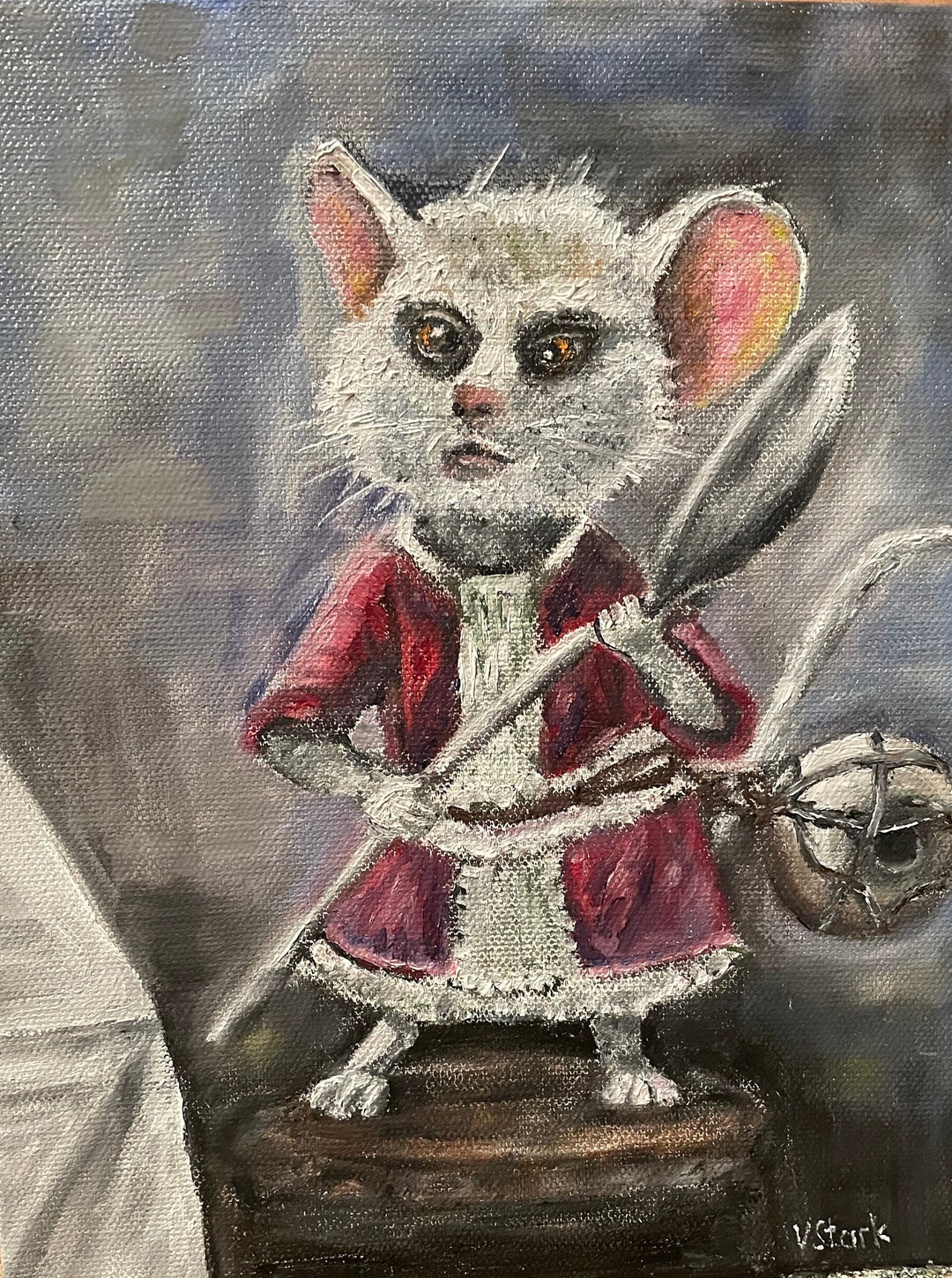 The Dormouse Alice's Adventures in Wonderland Wall Art Original Oil ...