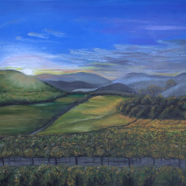 Canvas Napa Valley Art - Etsy