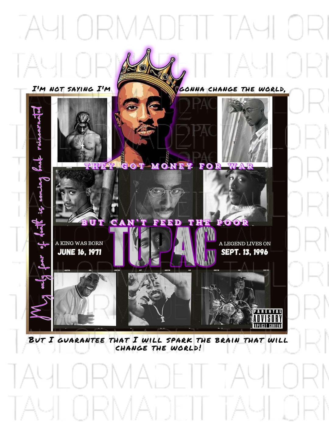 Tupac Shakur PNG Tupac Png Collage Tumbler Design Png Not Svg Pac Shirt ...