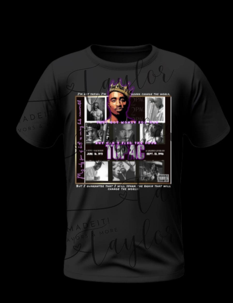 Tupac PNG, 2pac Album Collage, CD Shape Digital Download, Rap Legend ...