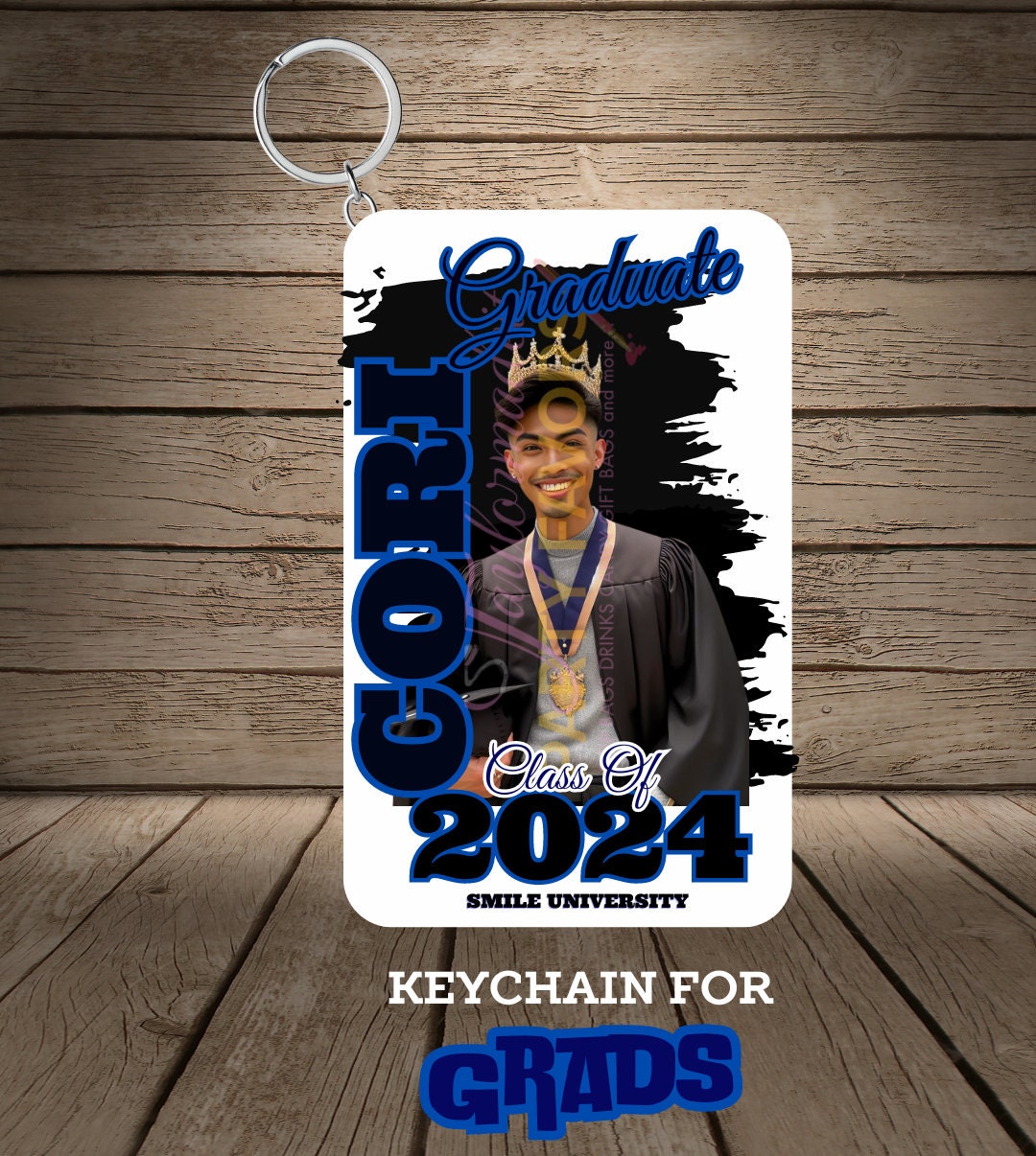 GRAD KEYCHAIN TEMPLATE Canva - Etsy