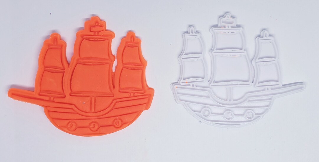 Pirate Ship Cutter and Embossing Stamp - Etsy