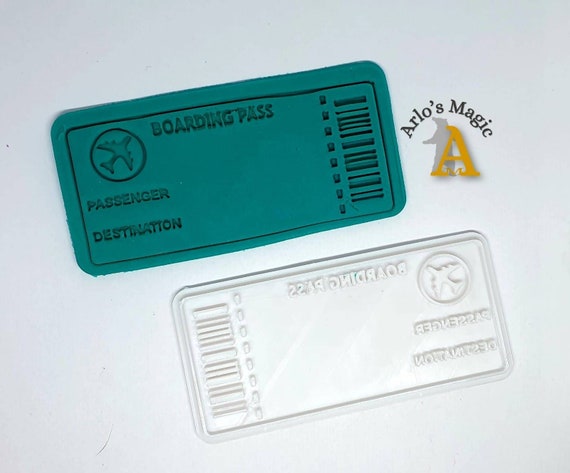 Plane Ticket Cutter and Embossing Stamp | Etsy