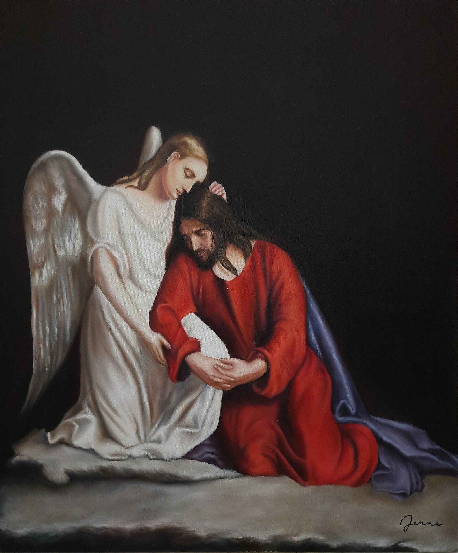 Painting 'the Agony of Jesus' - Etsy