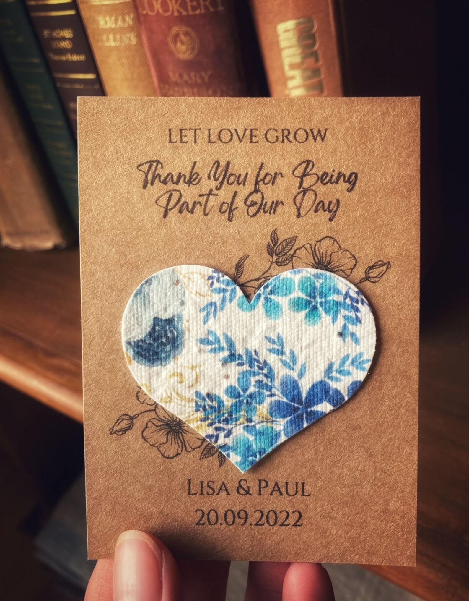 Plantable Eco Wedding Favours, Seed Heart Favours, Wildflower Table ...