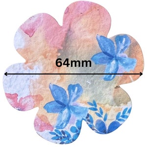 Seed Paper Flowers. Plantable Wildflower Shapes. Rainbow DIY Wedding ...