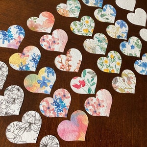 Plantable Eco Wedding Favours, Seed Heart Favours, Wildflower Table ...