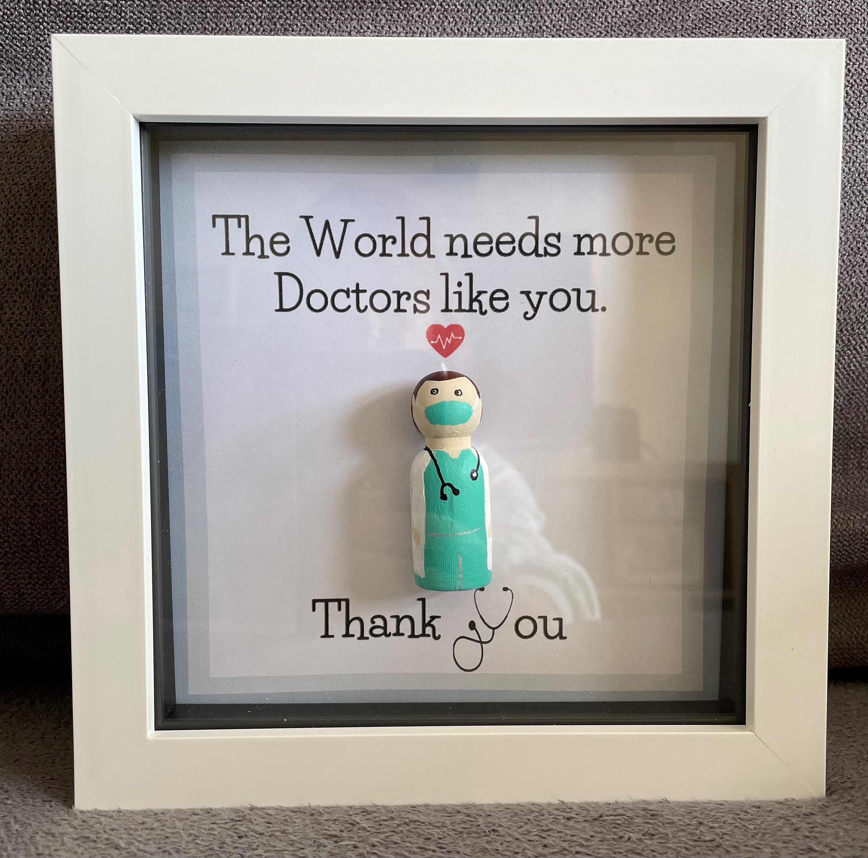 Thank You Doctor Gift Personalised Peg People Gift for Doctor - Etsy ...