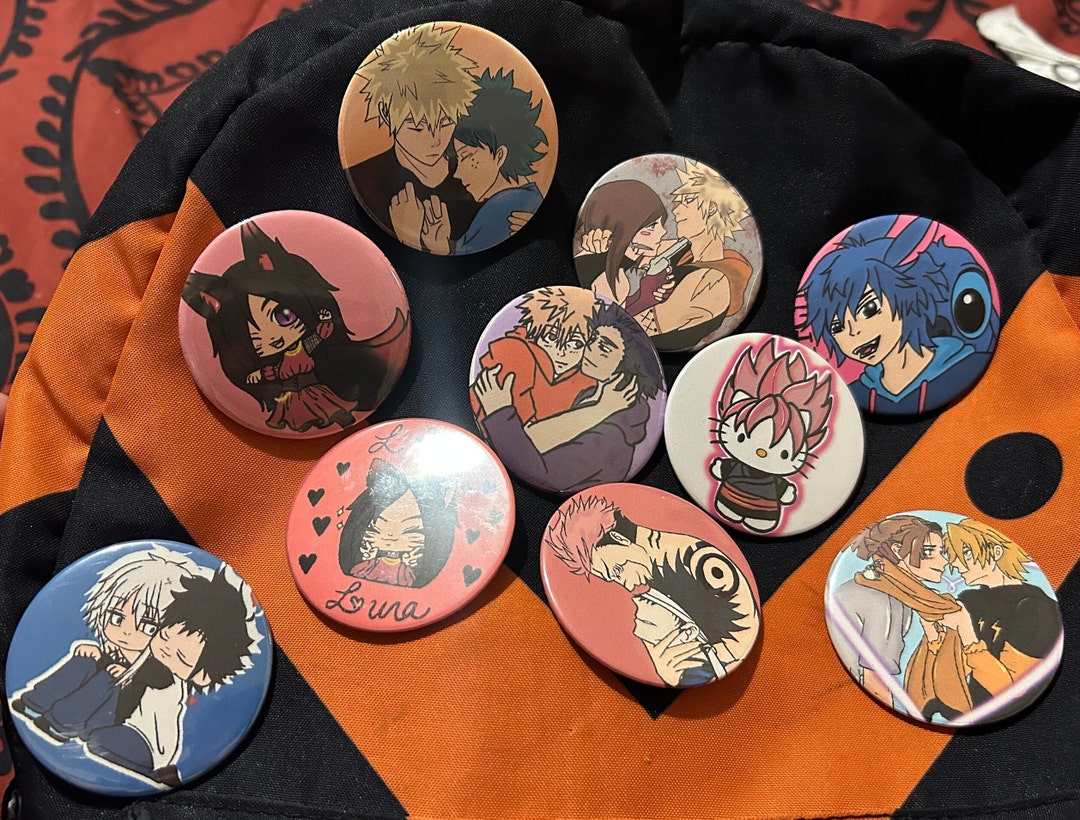 Anime Buttons - Etsy