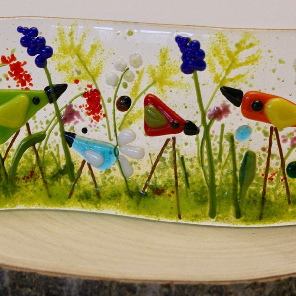 Fused Glass Bird - Etsy UK