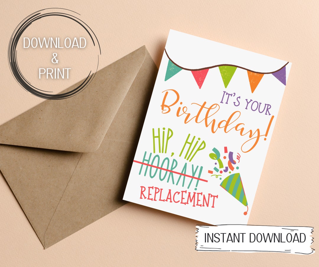 Printable Birthday Card, Funny Birthday Card, Instant Download - It's ...