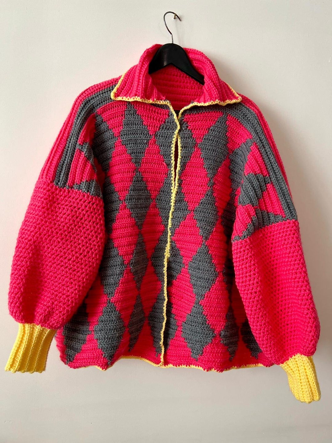 Howls Cardigan Hnad Knit - Etsy