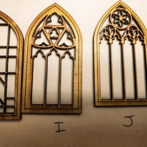 Miniature/doll House Gothic Windows - Etsy