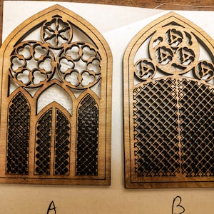 Miniature/doll House Gothic Windows - Etsy