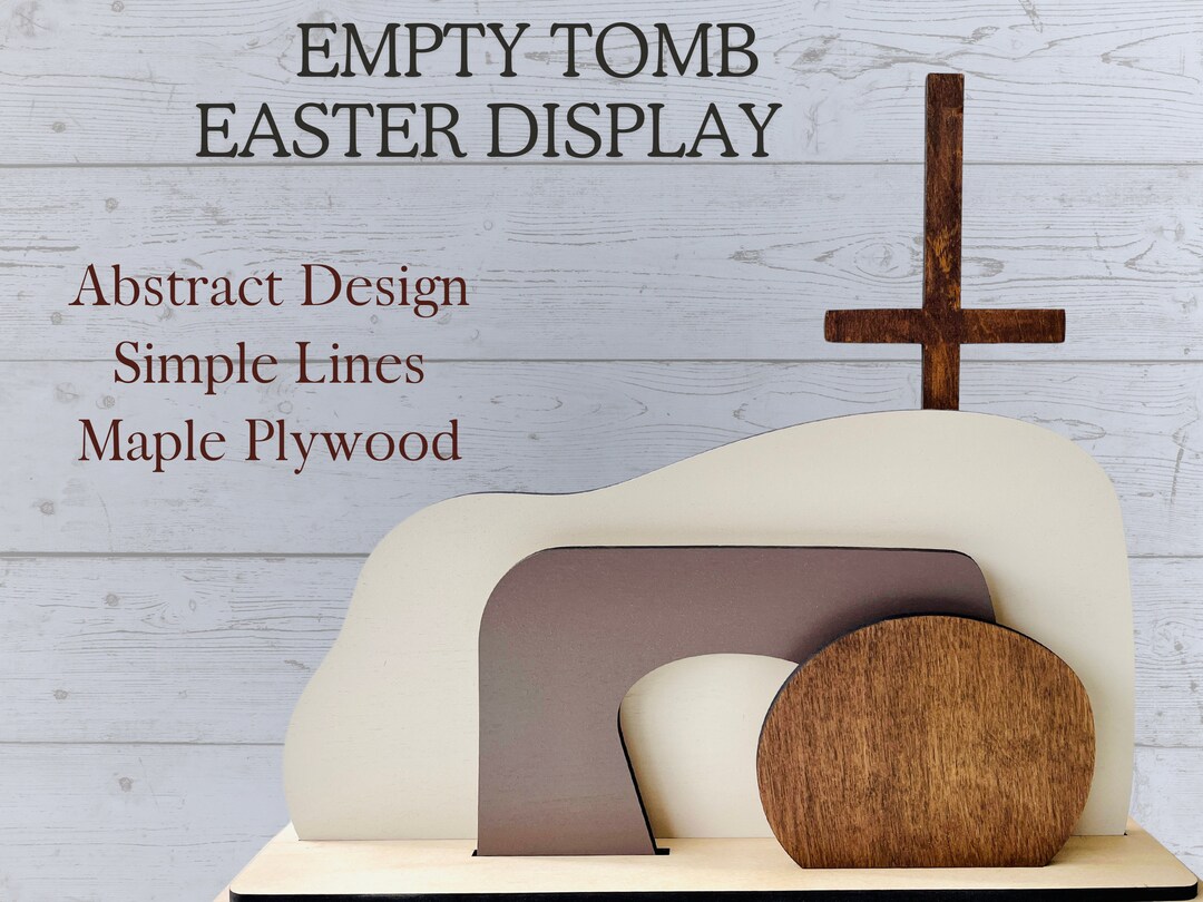 Empty Tomb Easter Display- Abstract Modern Style With Smooth Lines and ...