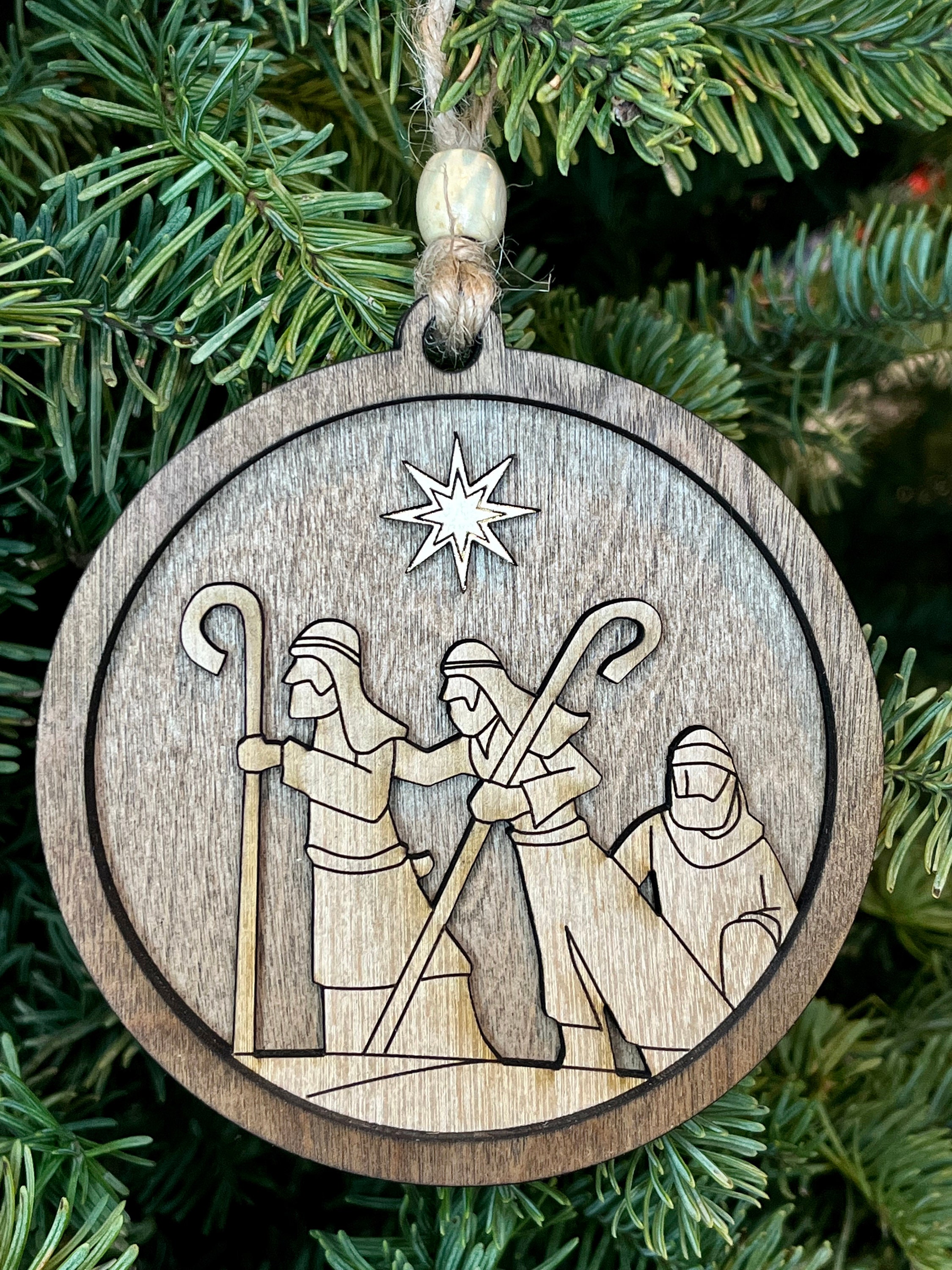 Layered Nativity Ornament Set Simple Stained Elegant - Etsy