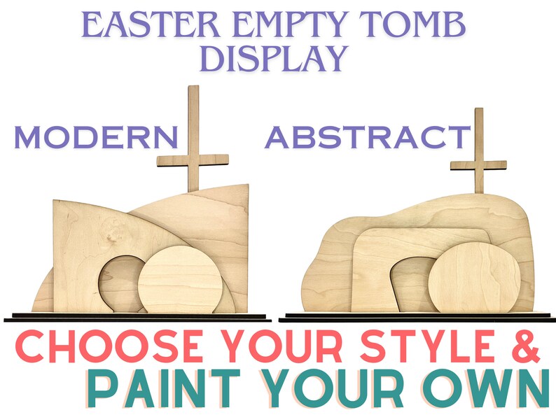Empty Tomb Easter Display Paint Kit DIY "paint Your Own"- Modern or ...