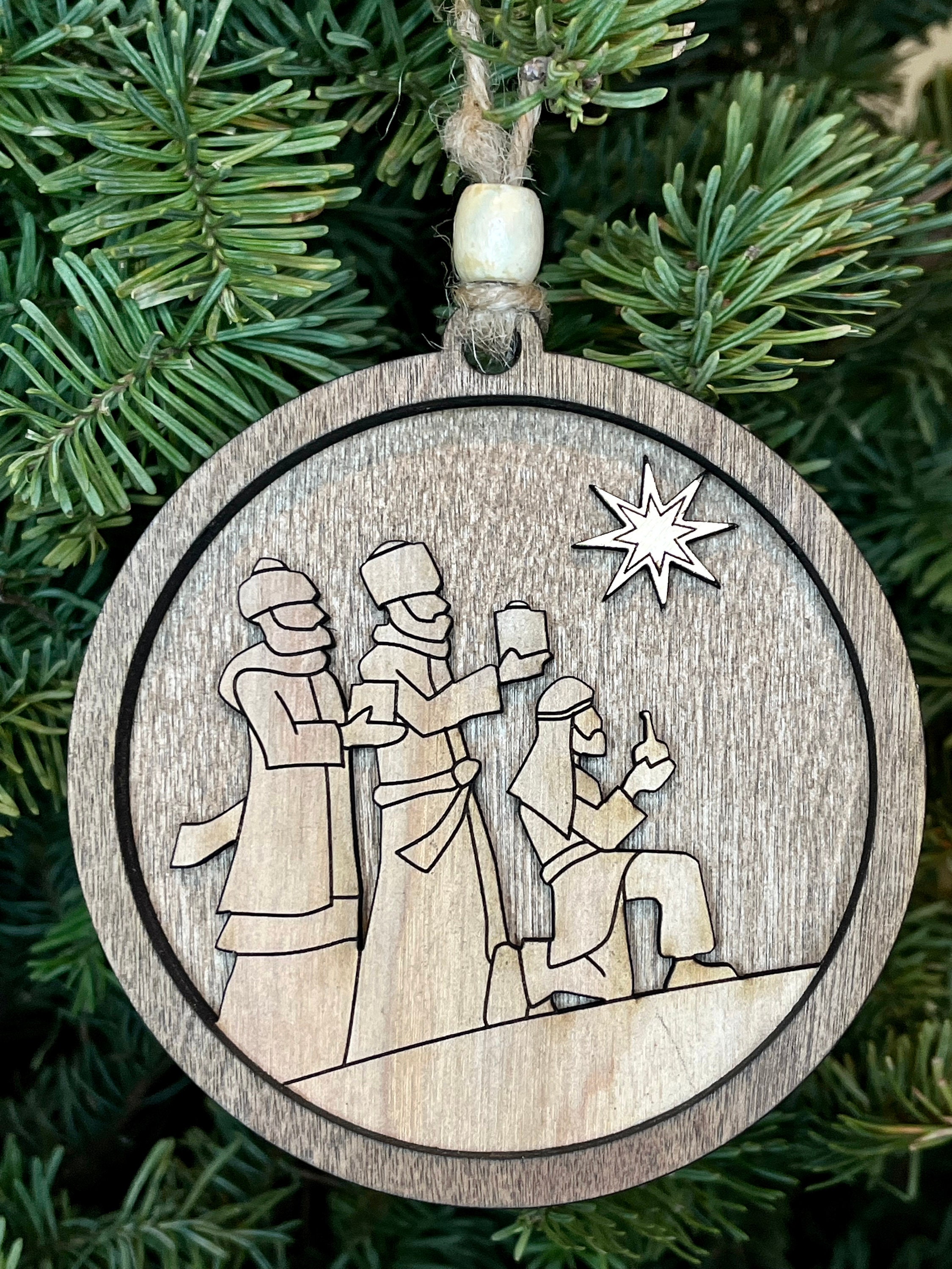 Layered Nativity Ornament Set Simple Stained Elegant - Etsy