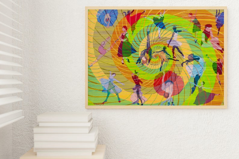 Spring Waltz 4 | Digital Print of Original Artwork | Ballet Art Print ...