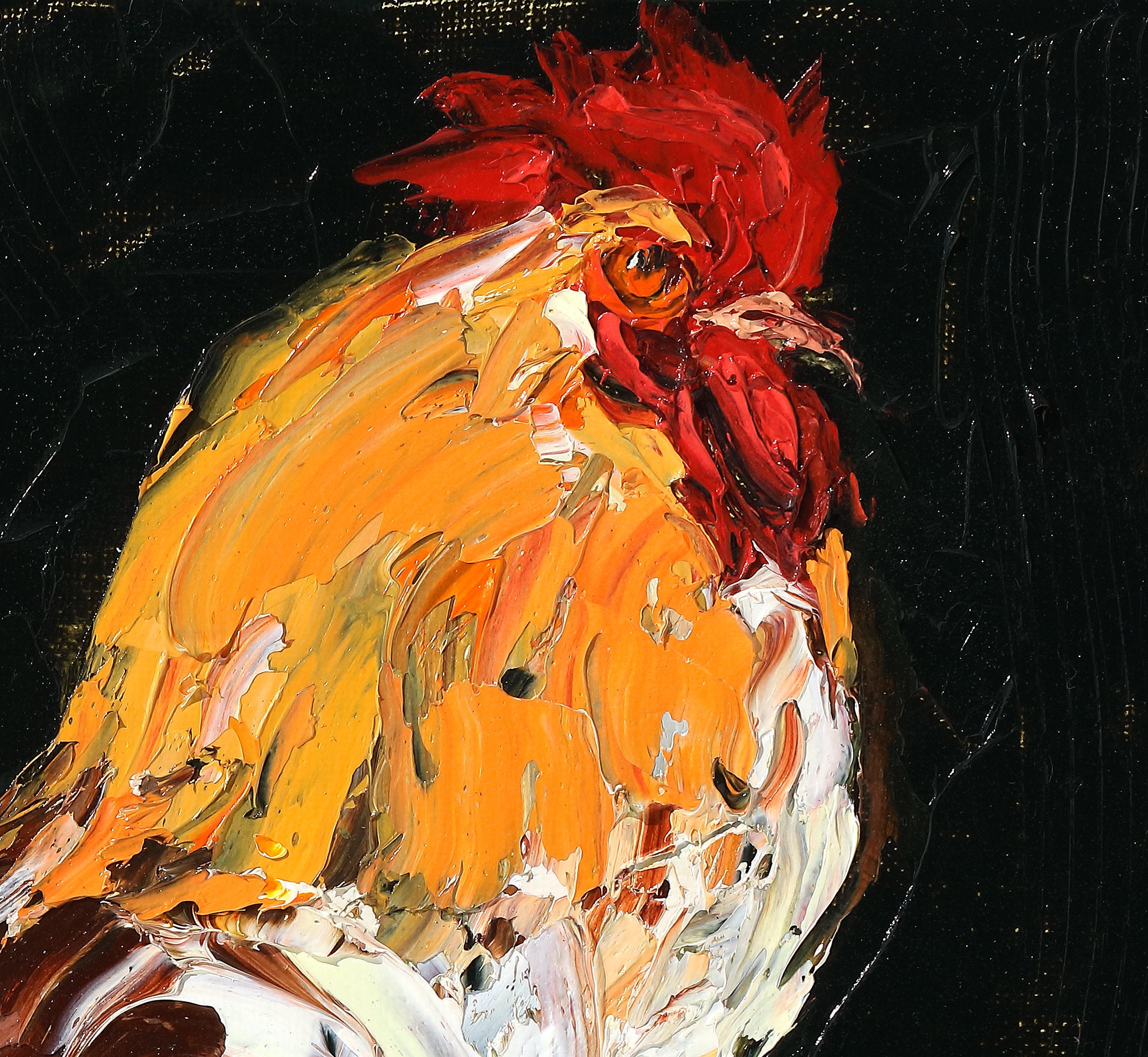 Modern Farmhouse Kitchen Decor Chicken Wall Art Rooster Drawing Hen ...