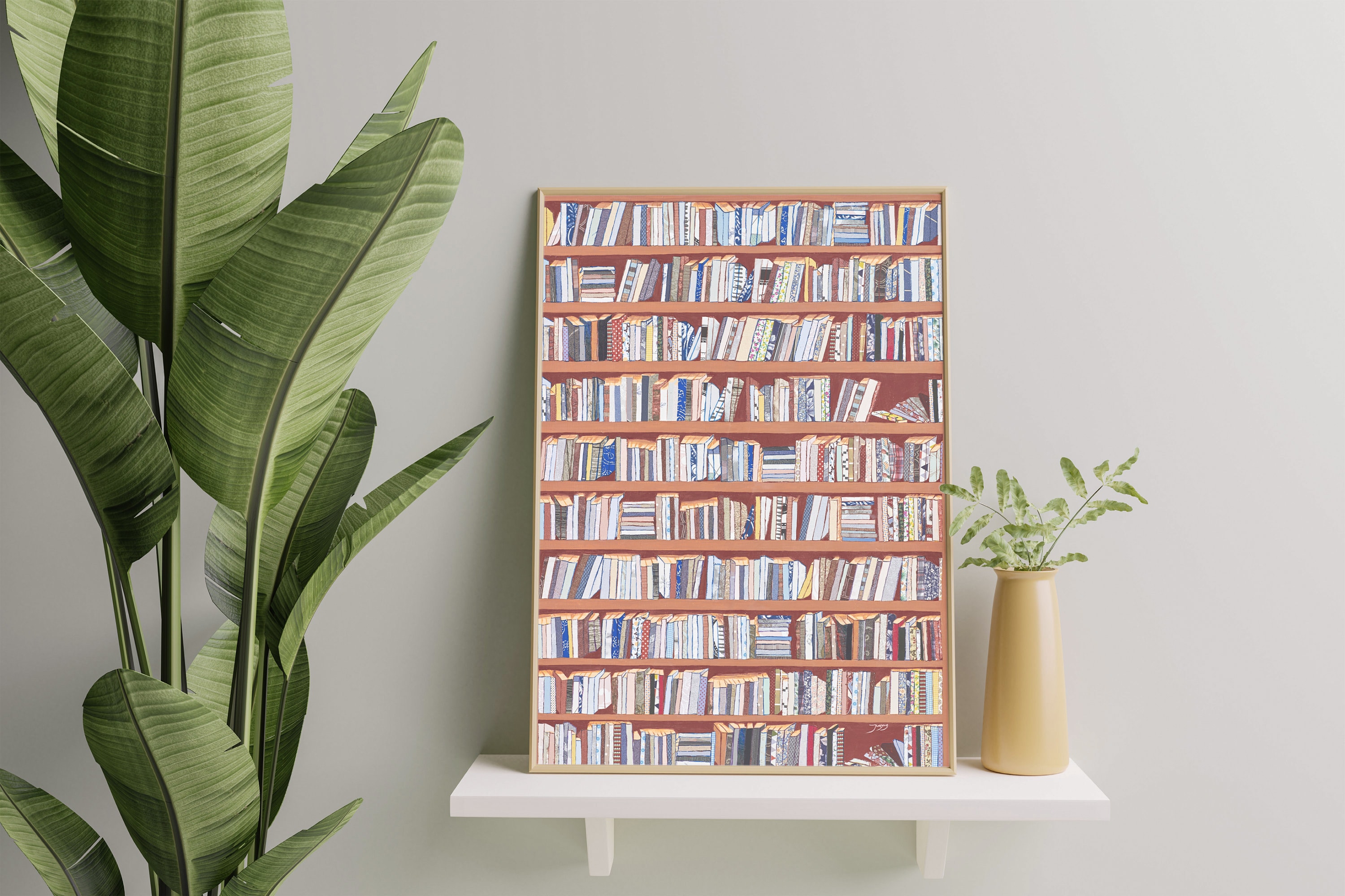 Office Wall Art Decor Bookshelf Poster Library Wall Decor - Etsy